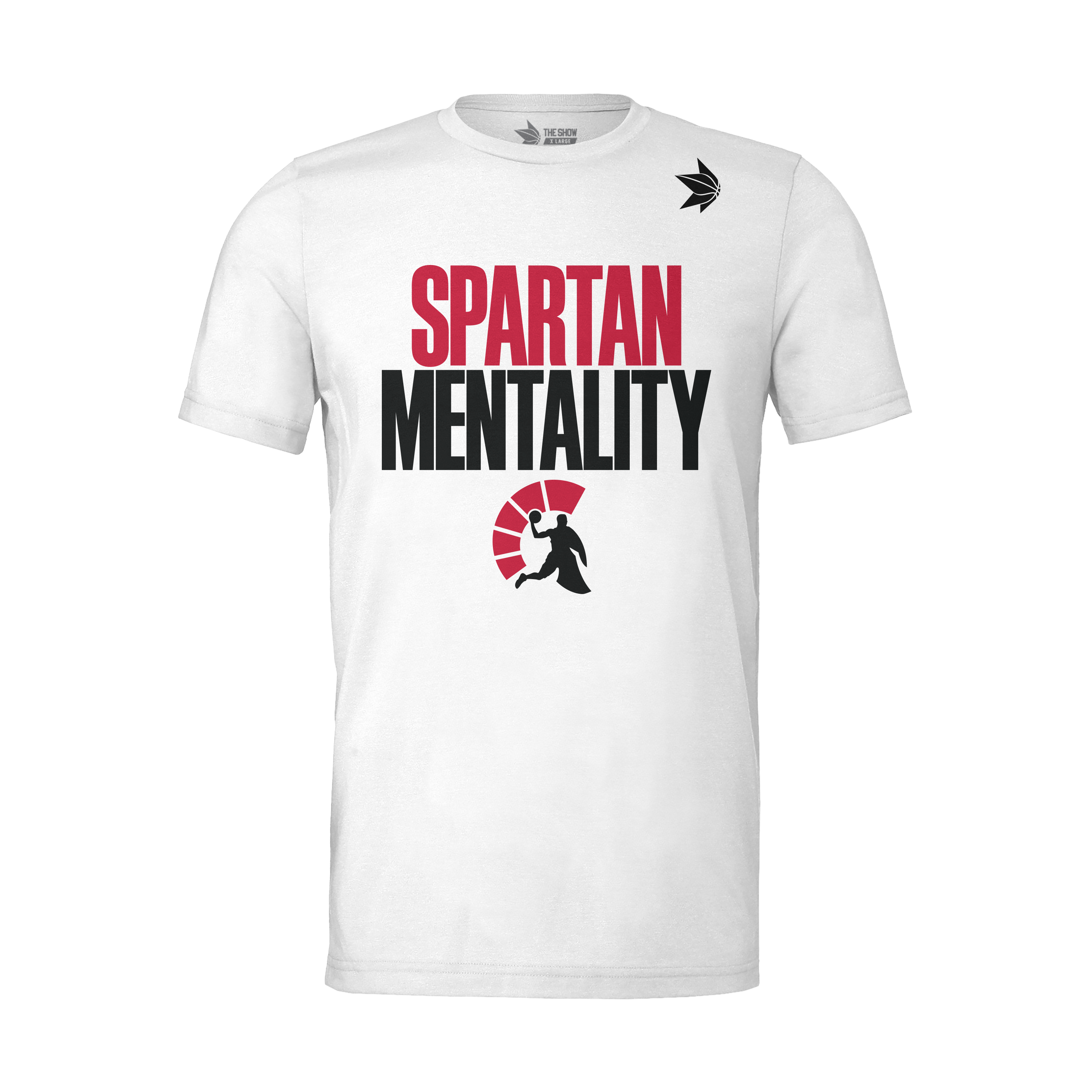 Spartans Mentality Shirt - White - The Show Basketball