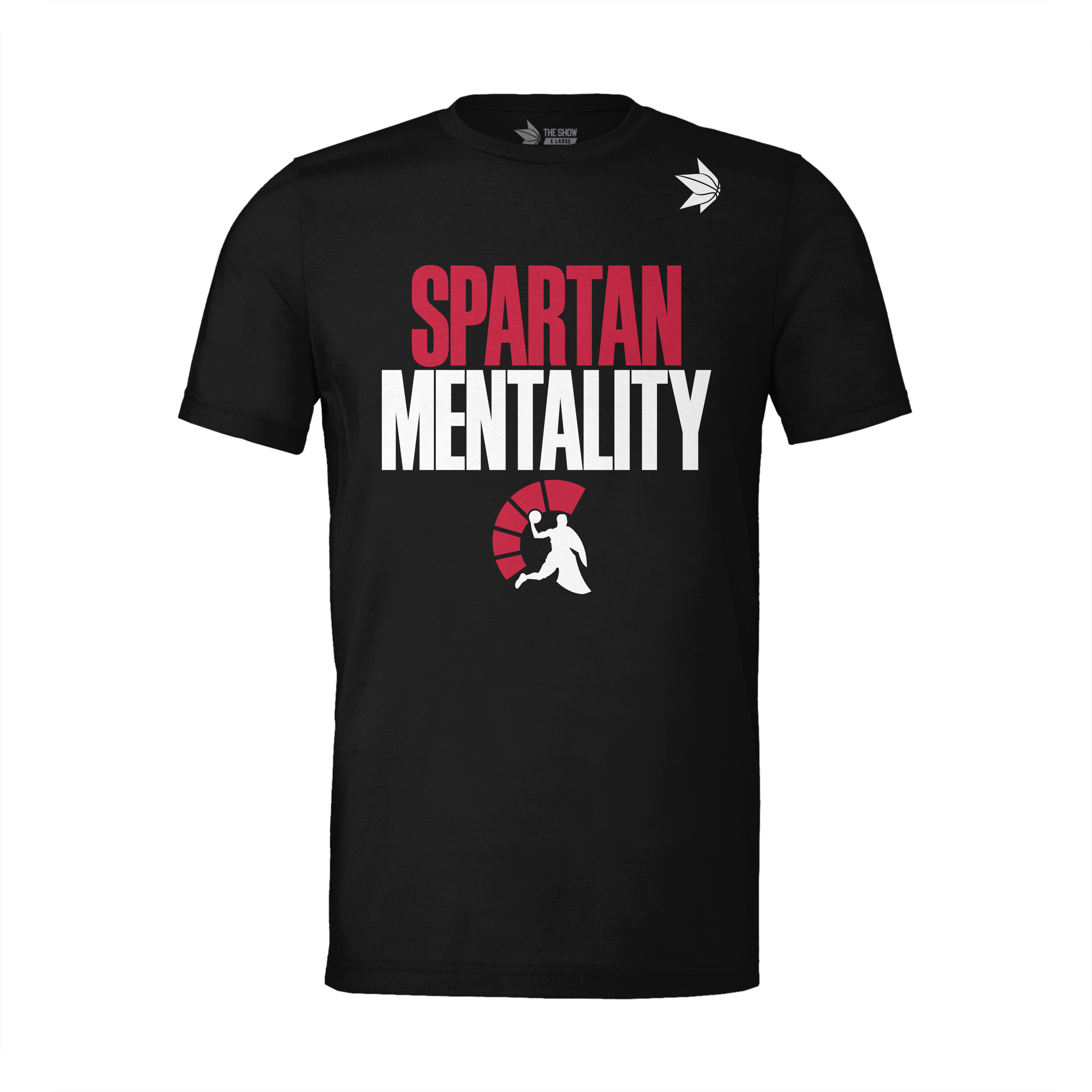 Spartans Mentality Shirt - Black - The Show Basketball
